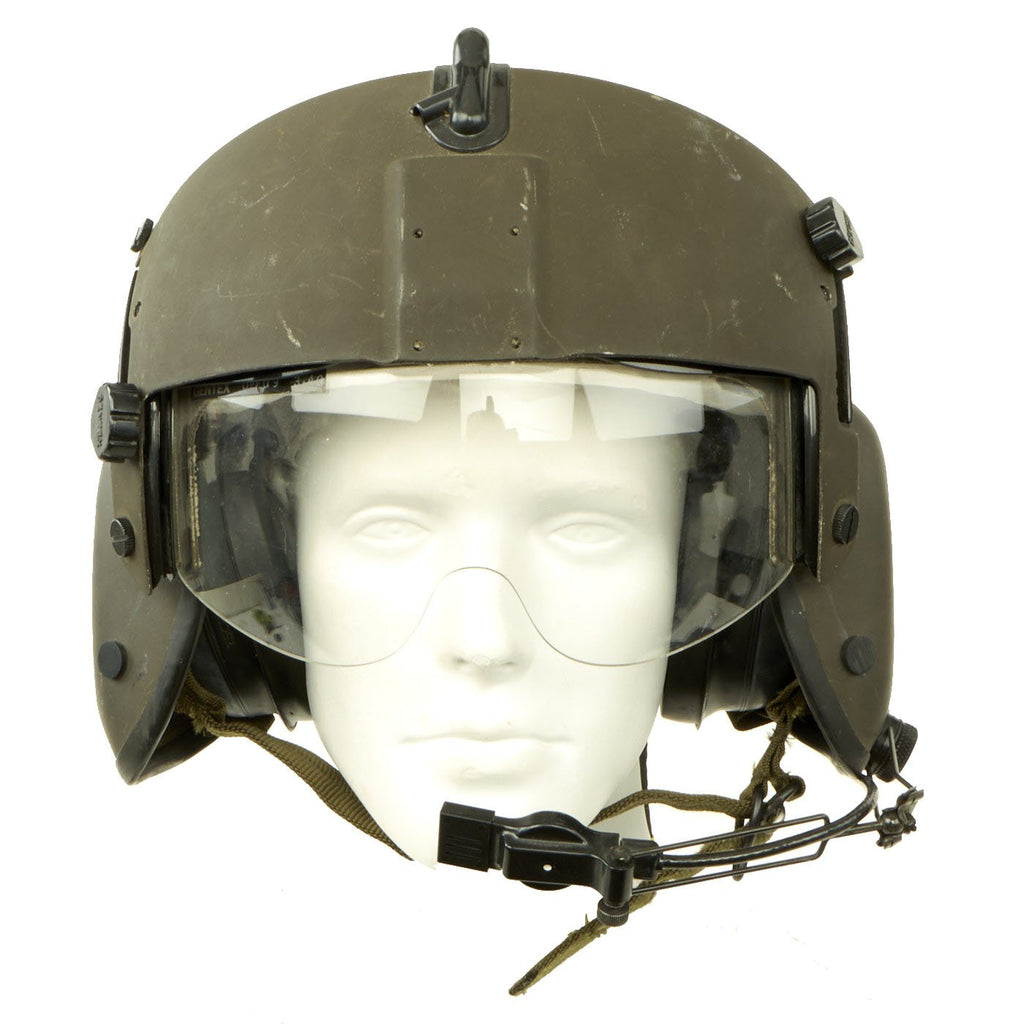 Original U.S. Gentex HGU-56/P Rotary Wing Helicopter Helmet with Dual ...