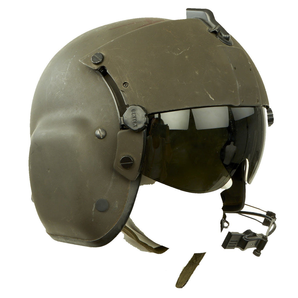 Original U.S. Gentex HGU-56/P Rotary Wing Helicopter Helmet with Dual ...