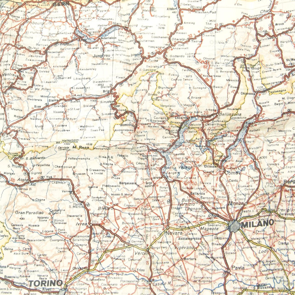 Original U.S. WWII 1942 Color Silk Escape and Evasion Maps with Pouch ...