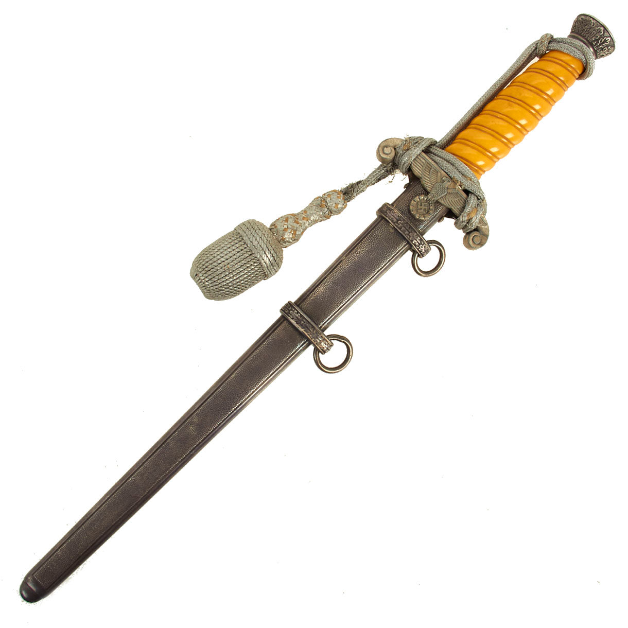 Original WWII German Army Heer Officer Dagger by Tiger with Portepee a ...