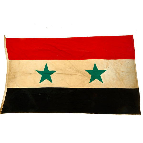 Original United Arab Republic Arab Cold War Era 33” x 56” Flag - Syria ...