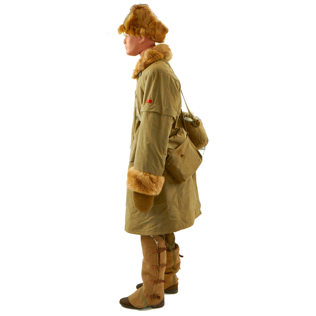 Original WWII IJA Japanese Enlistedman’s Arctic Combat Uniform and Gea ...