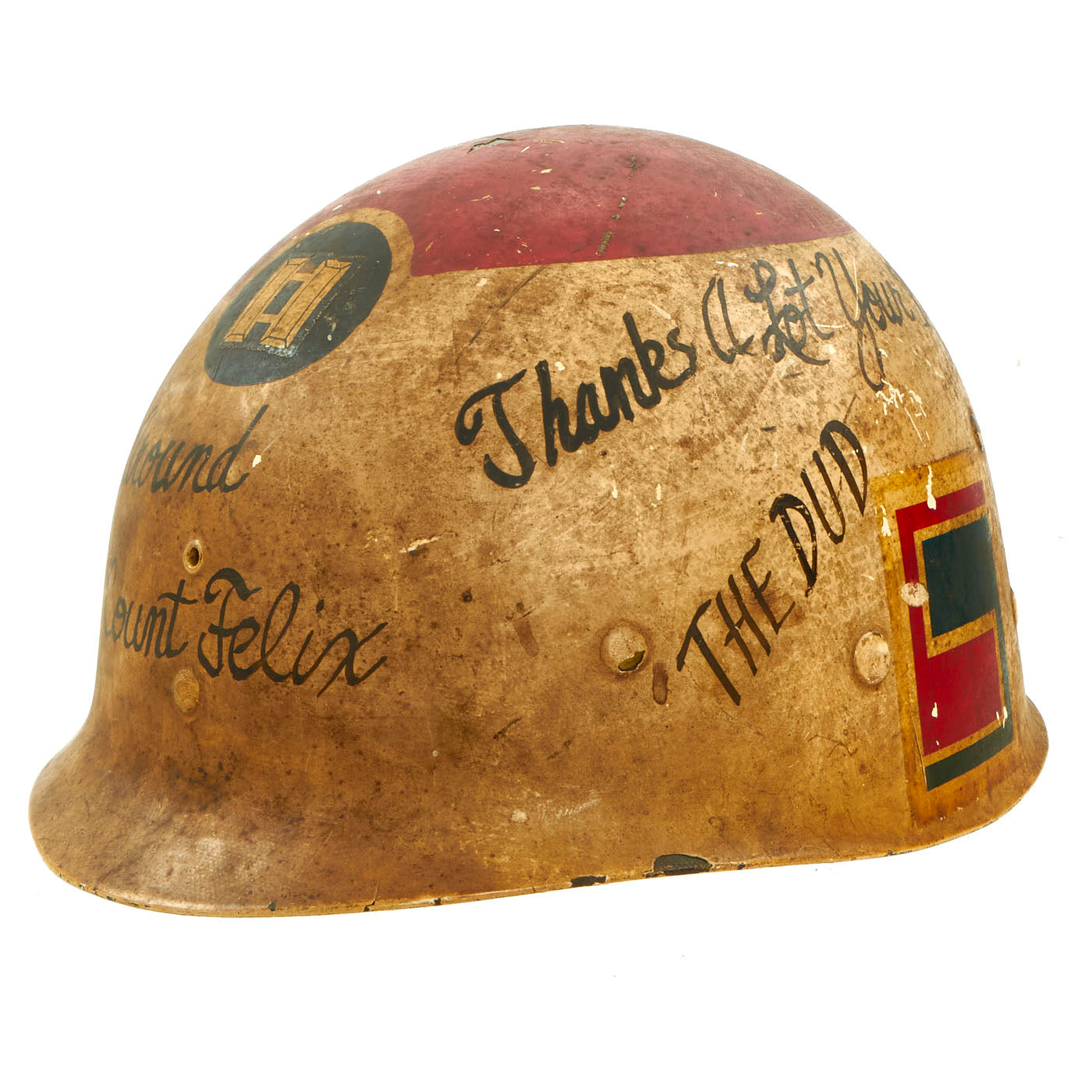 Original U.S. WWII 69th Infantry Division Painted Personalized Painted ...