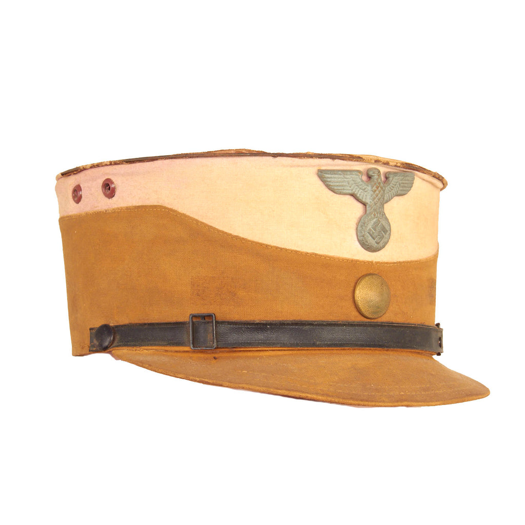 Original German WWII SA Stormtrooper Tan and Pink Kepi from Gruppe Ost ...