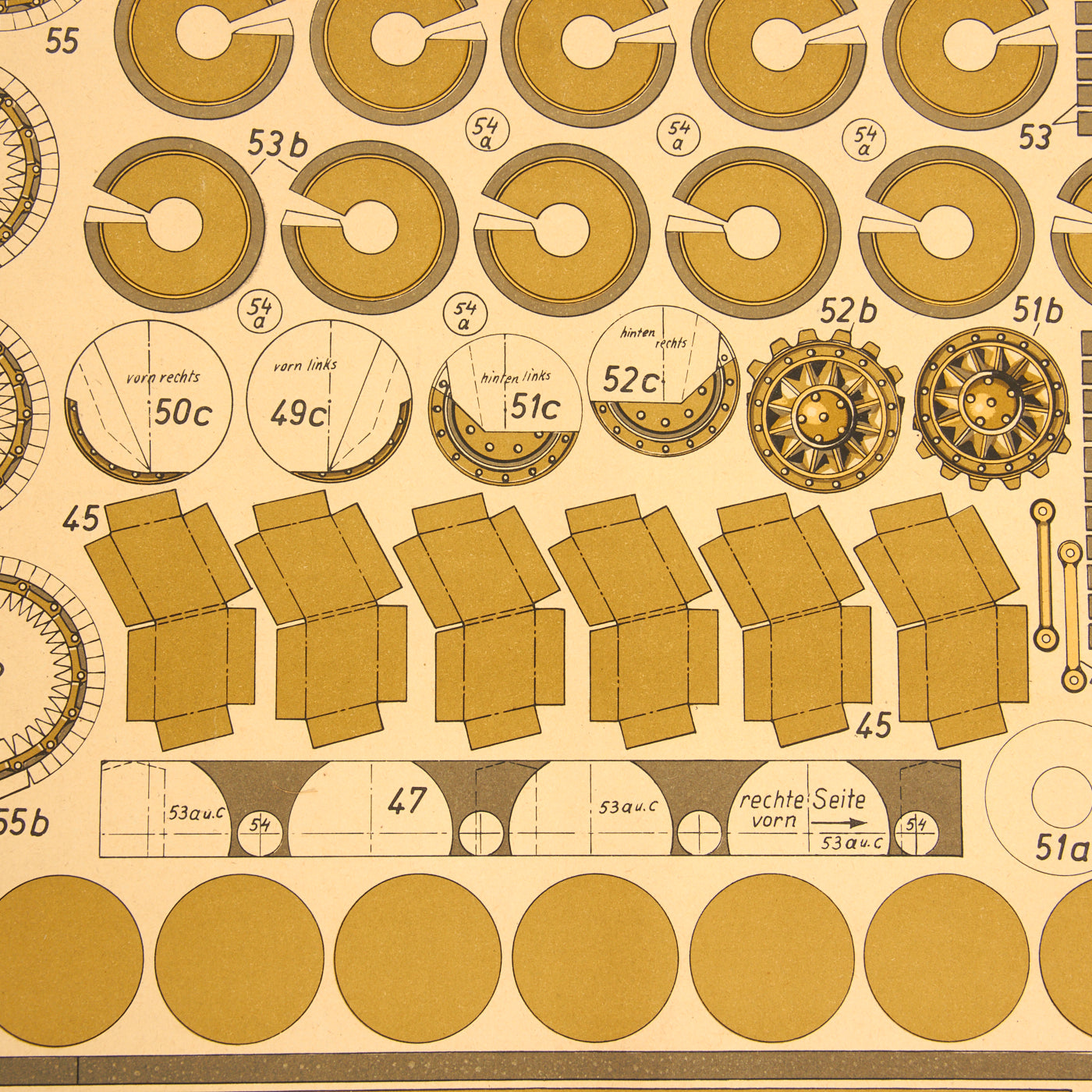 Original German WWII Unused Panzerkampfwagen Tiger Complete 1:20 Scale ...