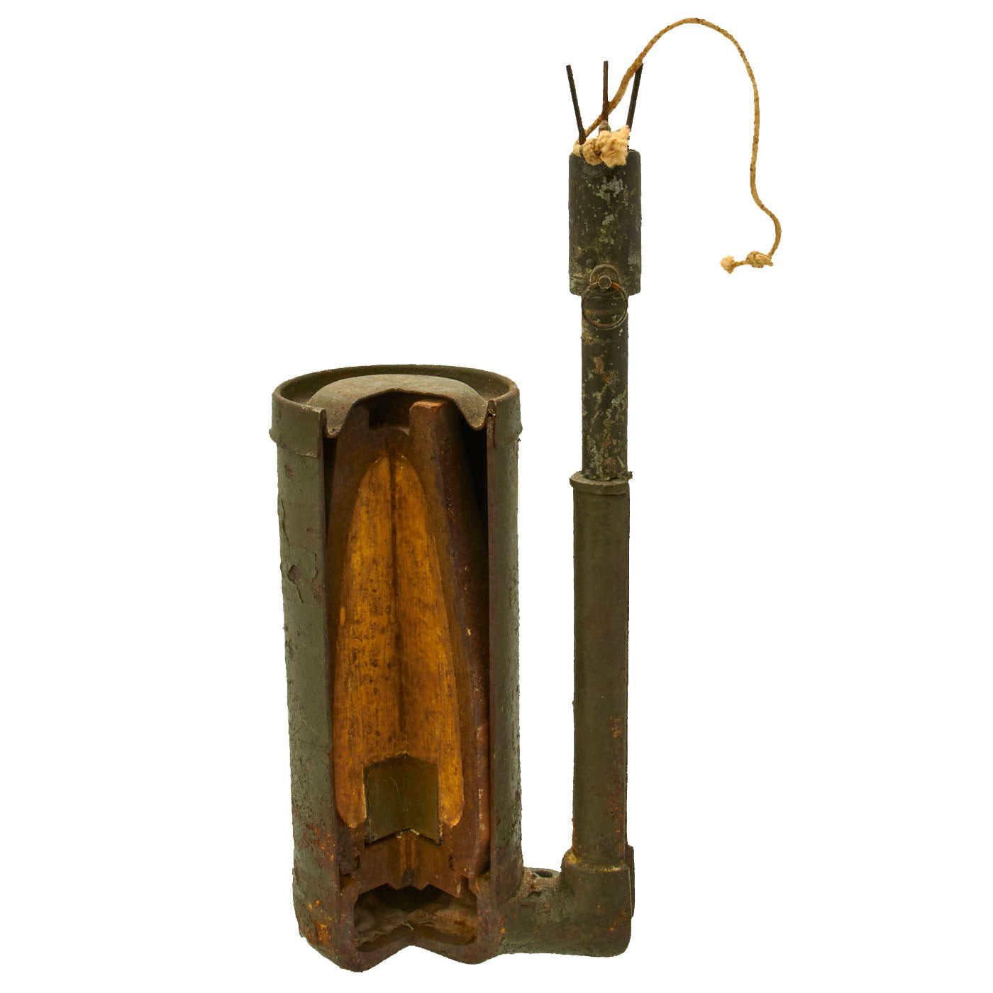 Original U.S. WWII M2A4 Bounding Anti-Personnel Mine With M6A1 Pressur ...