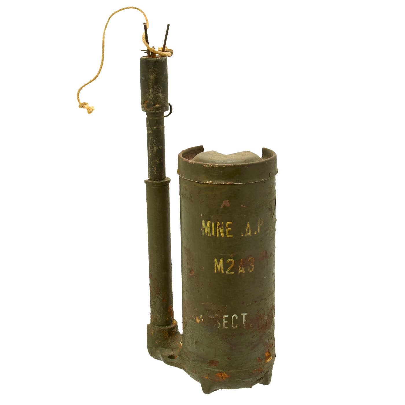 Original U.S. WWII M2A4 Bounding Anti-Personnel Mine With M6A1 Pressur ...