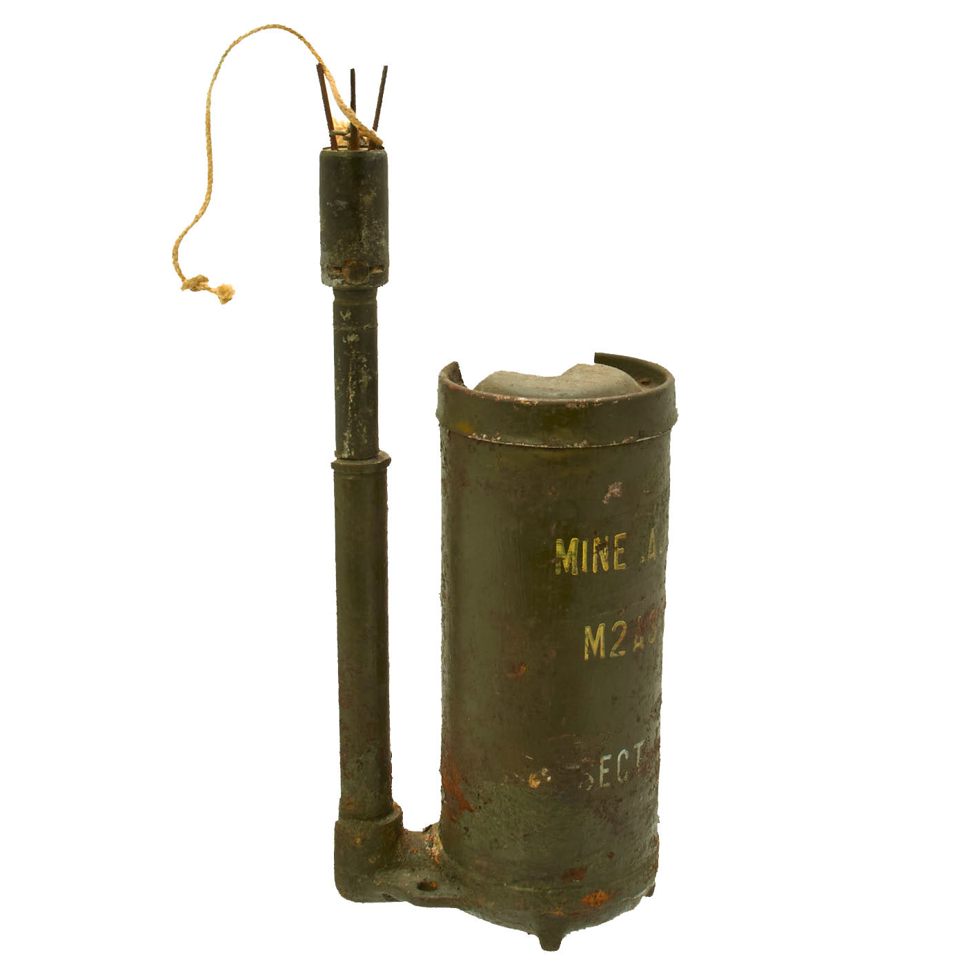 Original U.S. WWII M2A4 Bounding Anti-Personnel Mine With M6A1 Pressur ...