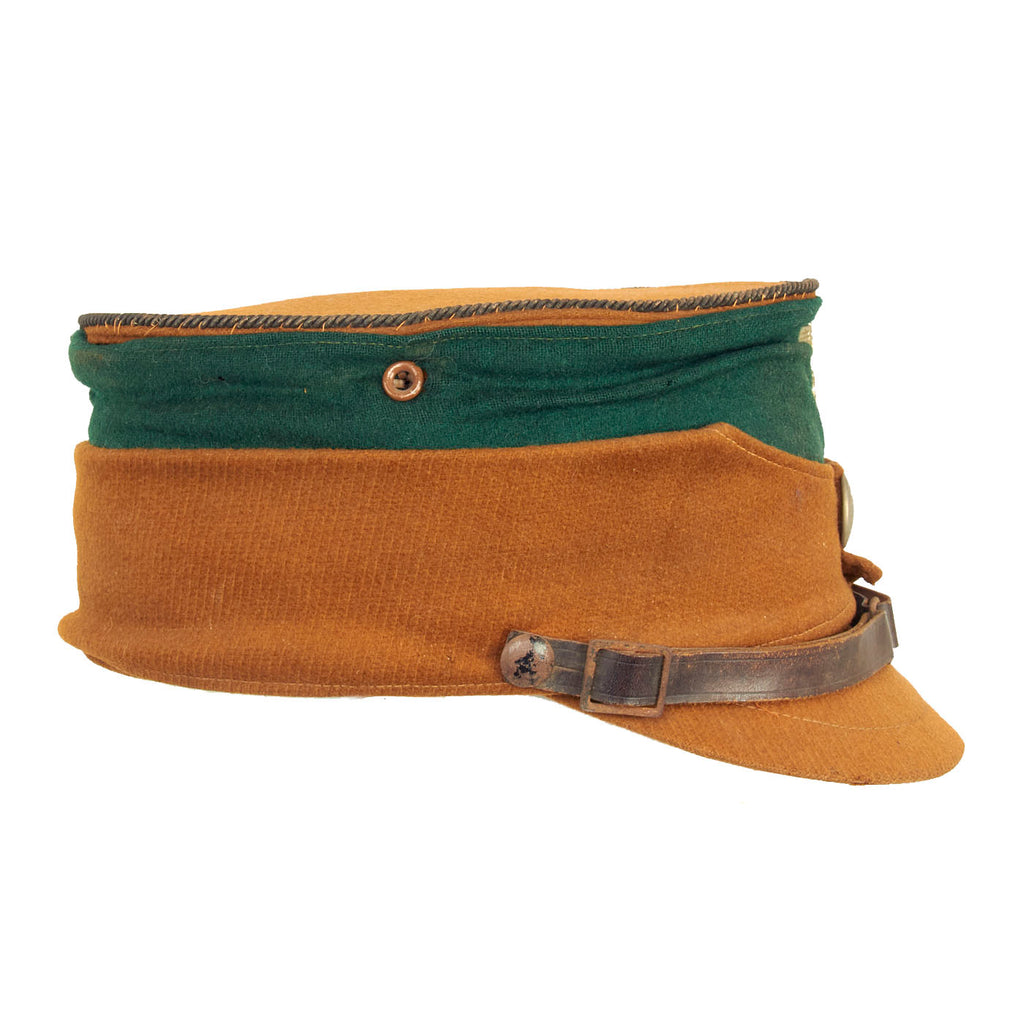 Original German WWII SA Stormtrooper EM/NCO Tan and Emerald Green Kepi ...