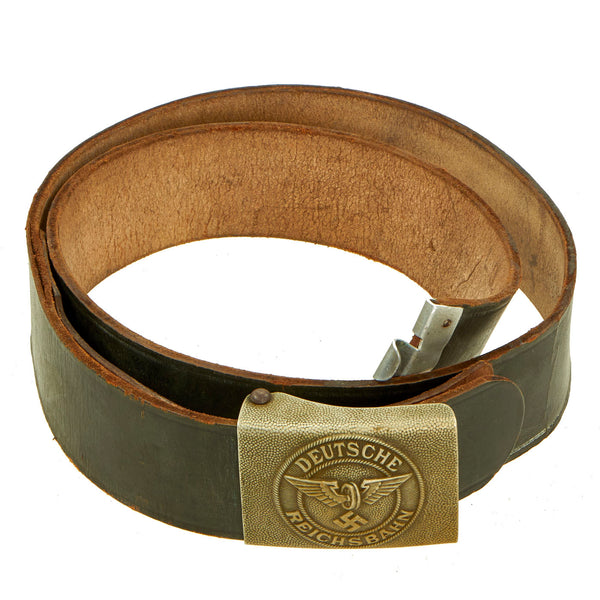 Original German WWII DRB Bahnschutzpolizei Railway Police Belt with Pe ...