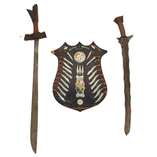 Original U.S. WWII Bring Back Philippine Kampilan & Kalis Sword Set wi ...