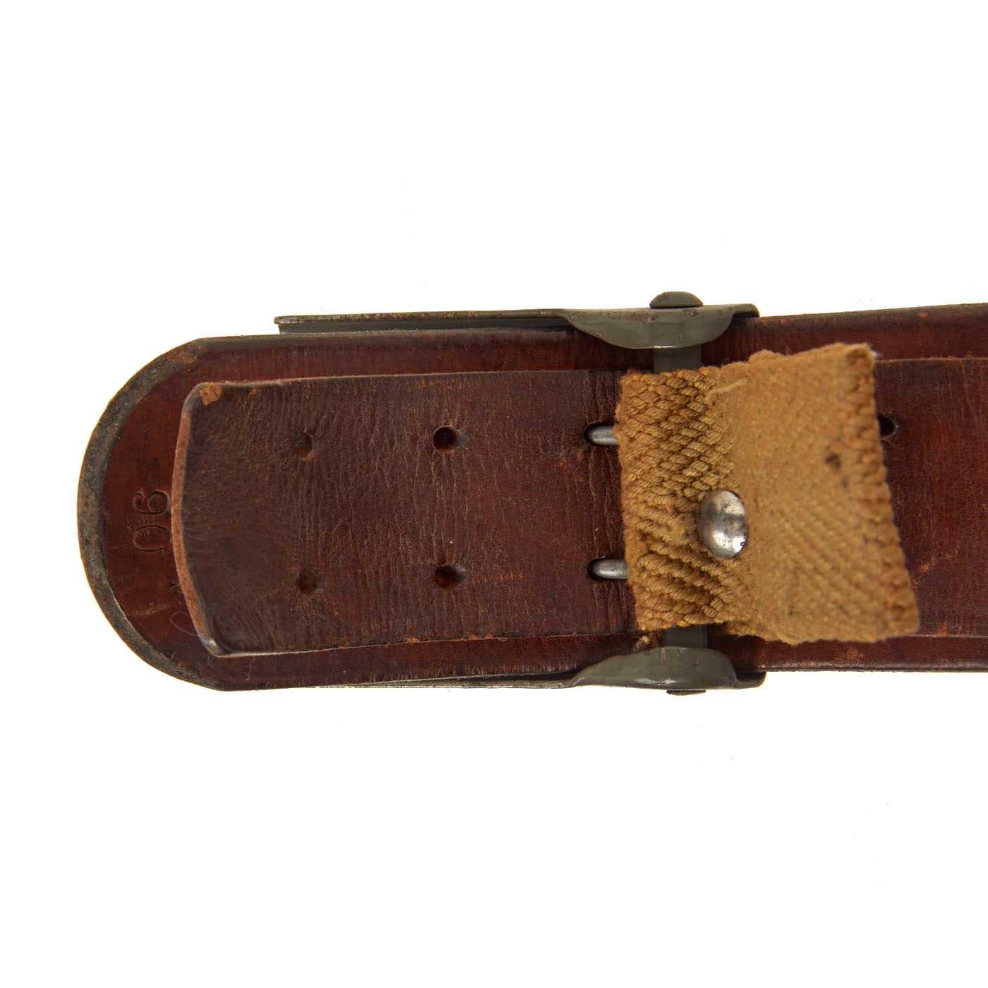 Original German WWII Tropical Afrikakorps Web Tab Steel Buckle by Berg ...