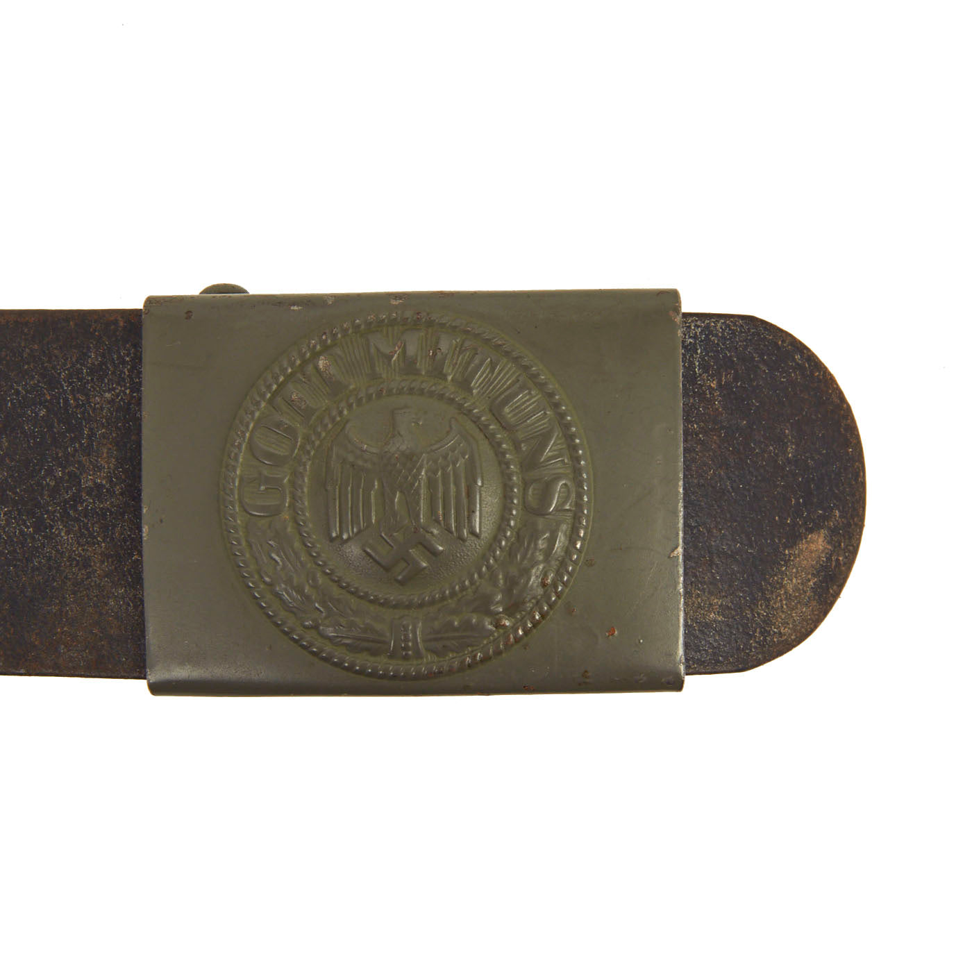 Original German WWII Tropical Afrikakorps Web Tab Steel Buckle by Berg ...