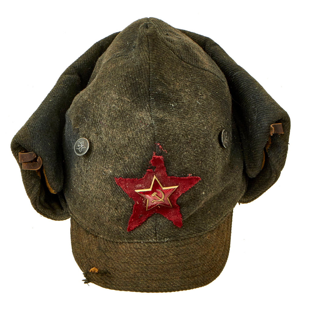 Original Soviet WWII M27 Budenovka Winter Cap – International Military ...