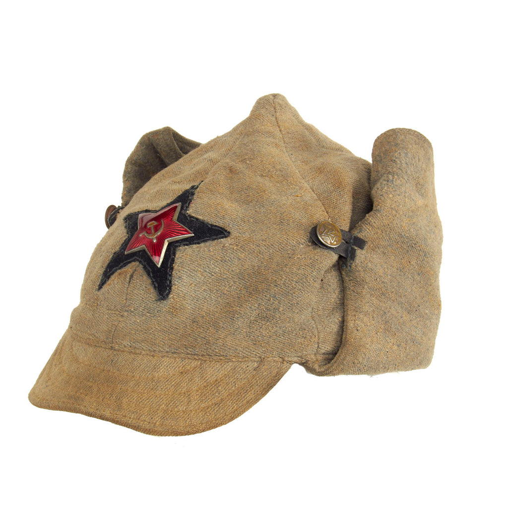 Original Soviet WWII M27 Budenovka Winter Cap - Engineers ...