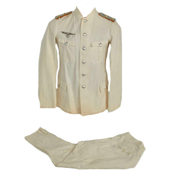Original German WWII Heer Cavalry Officer Rittmeister Summer White Uni ...