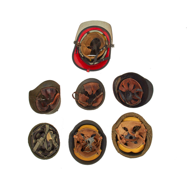 Original WWII and Post War Military and Fire Service Helmet Lot - 7 It ...