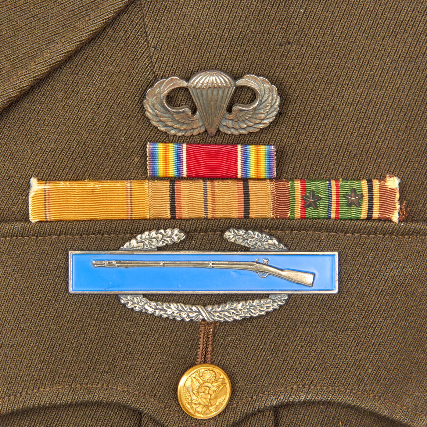 Original U.S. WWII 101st Airborne Division Class A Uniform Coat Featur ...