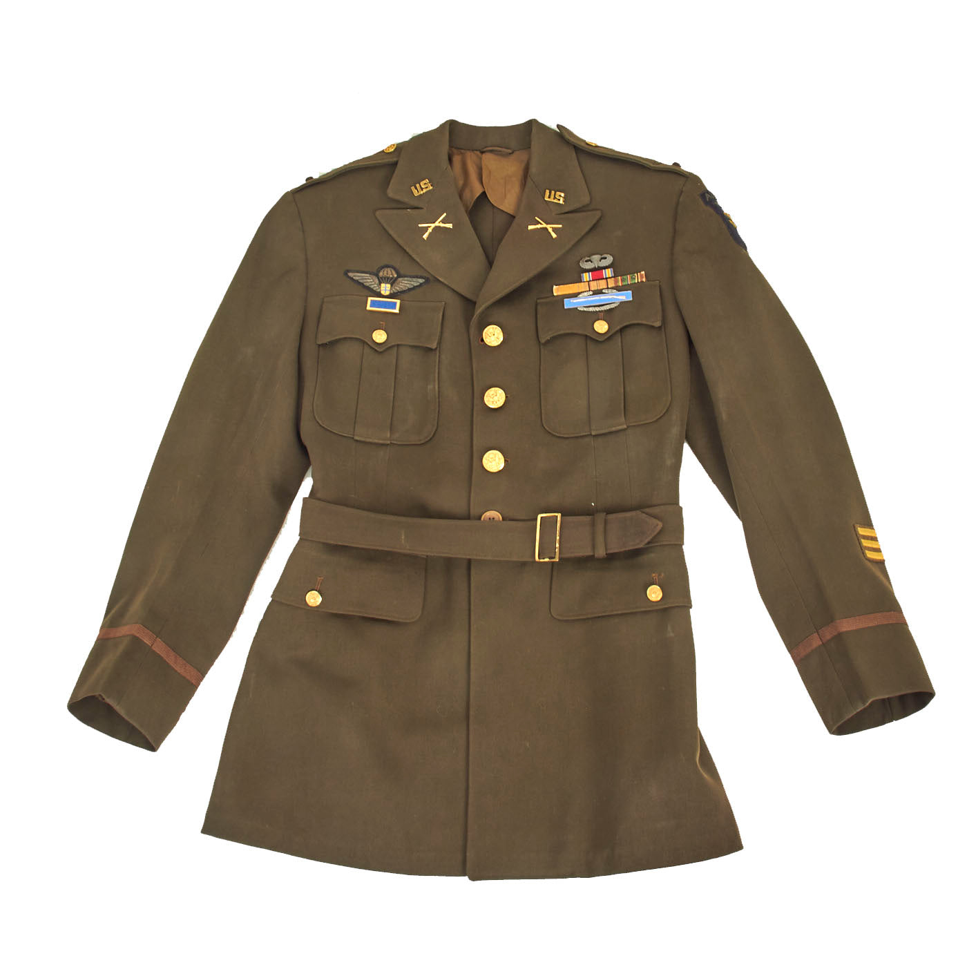 Original U.S. WWII 101st Airborne Division Class A Uniform Coat Featur ...