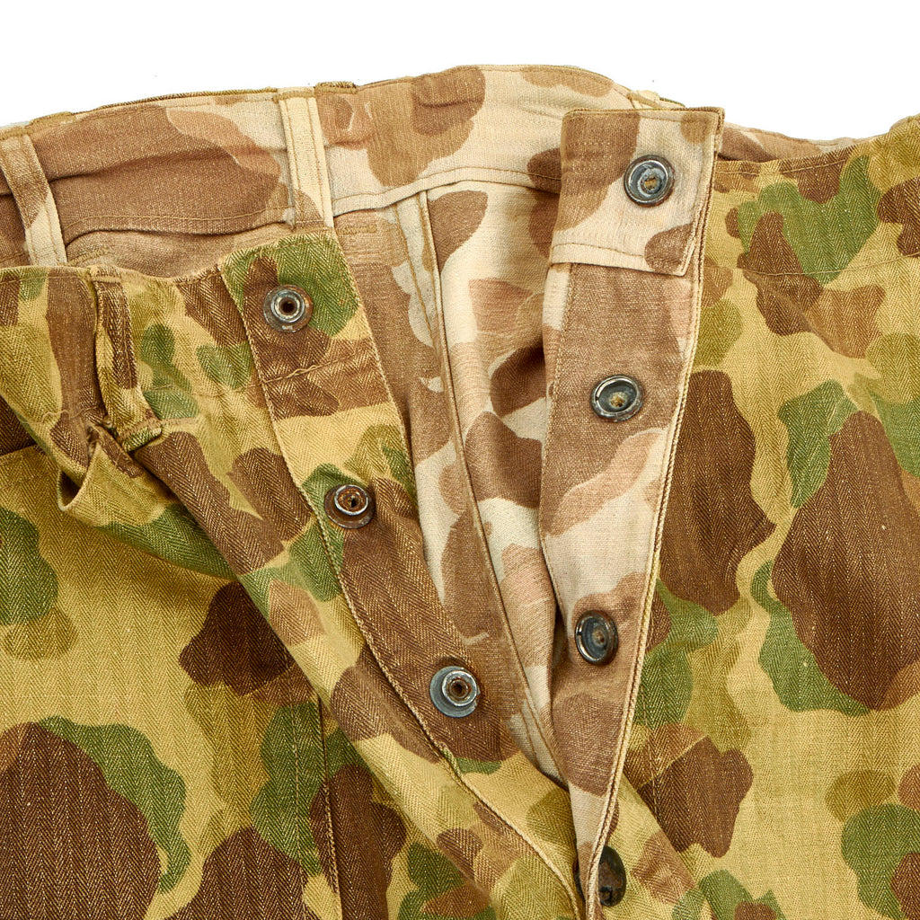 Original U.S. WWII USMC P44 Frogskin Reversible Camouflage HBT Trouser ...