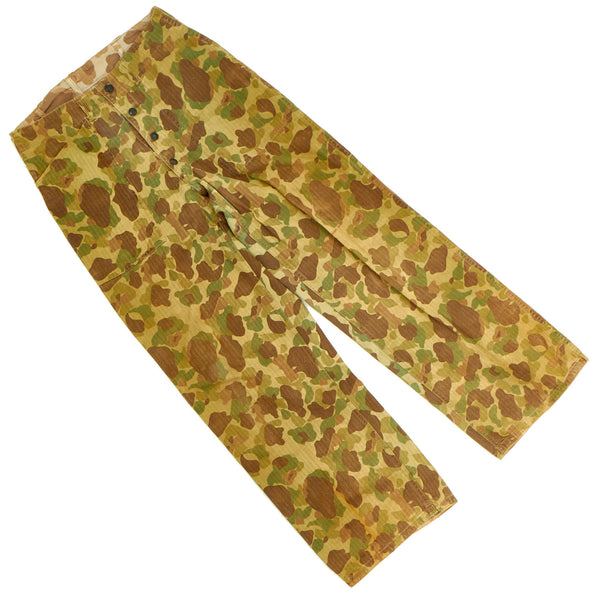 Original U.S. WWII USMC P44 Frogskin Reversible Camouflage HBT Trouser ...
