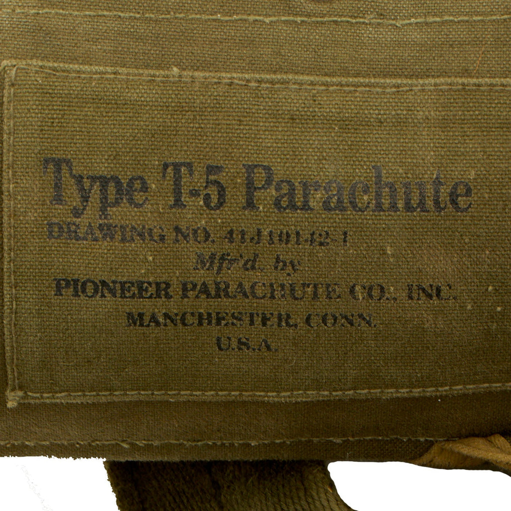 Original U.S. WWII Army Airborne T-5 Parachute and T-5 Reserve Parachu ...
