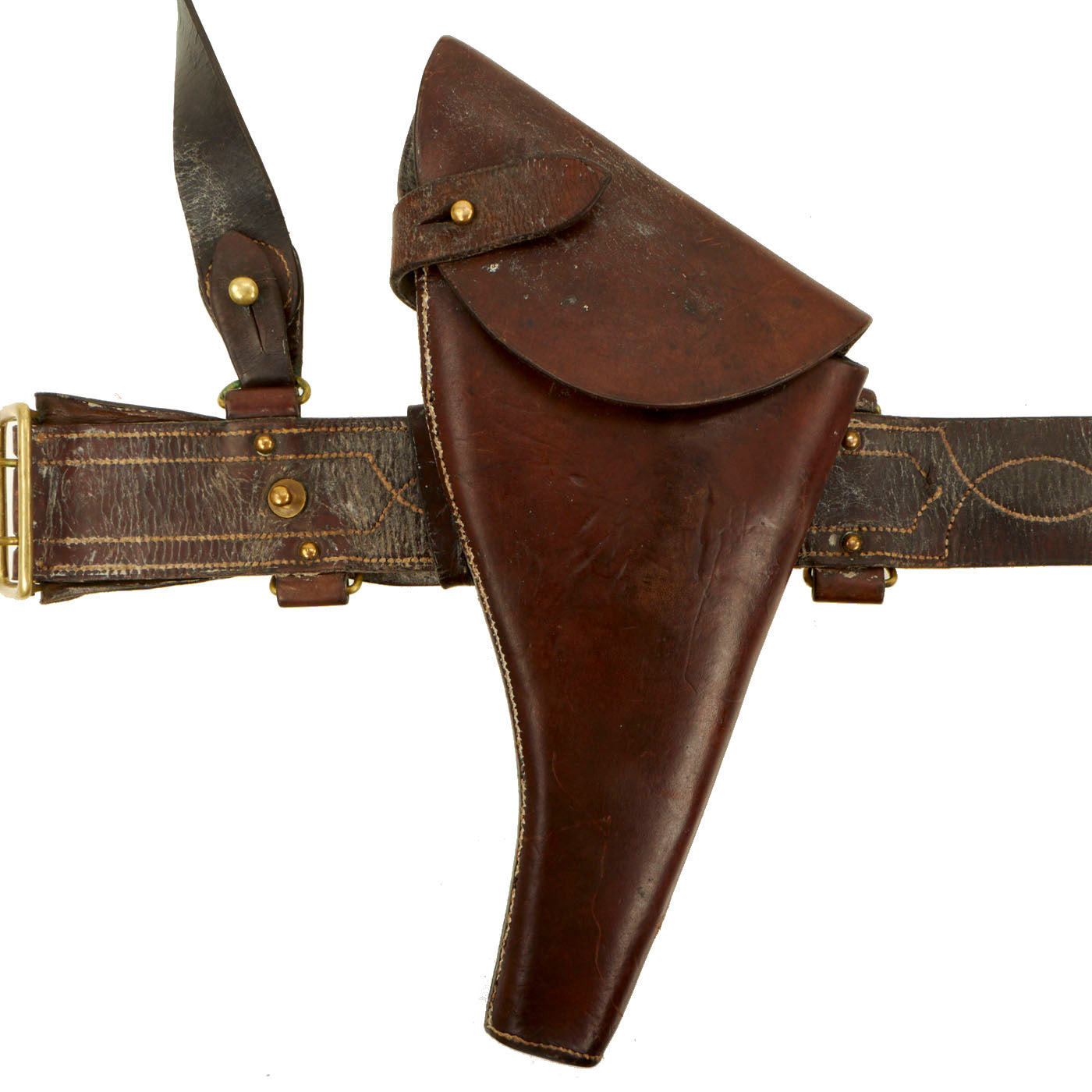 Original British WWI Officer's Webley .455 Holster dated 1917 with Ori ...