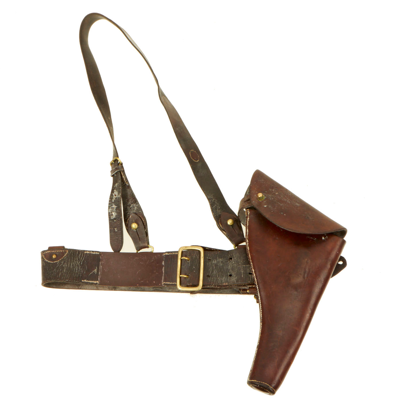 Original British WWI Officer's Webley .455 Holster dated 1917 with Ori ...