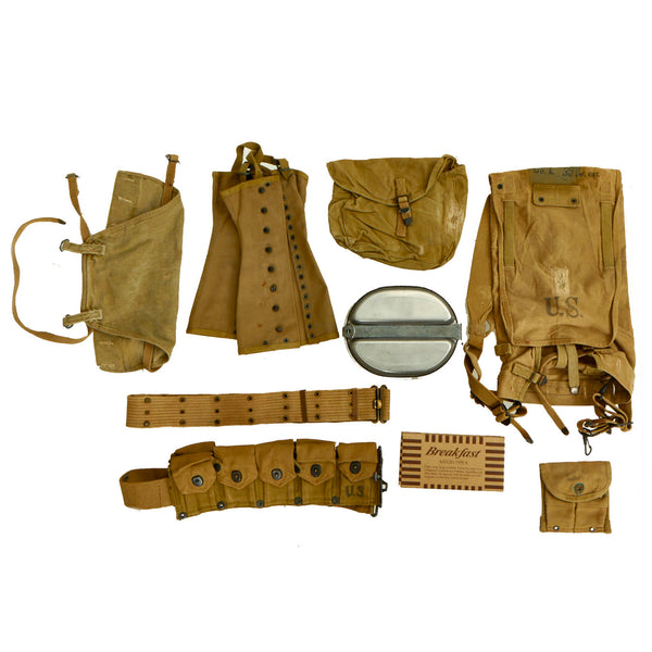 Original U.S. WWII G.I. Field Gear Lot with Reproduction K-Ration - 9 ...