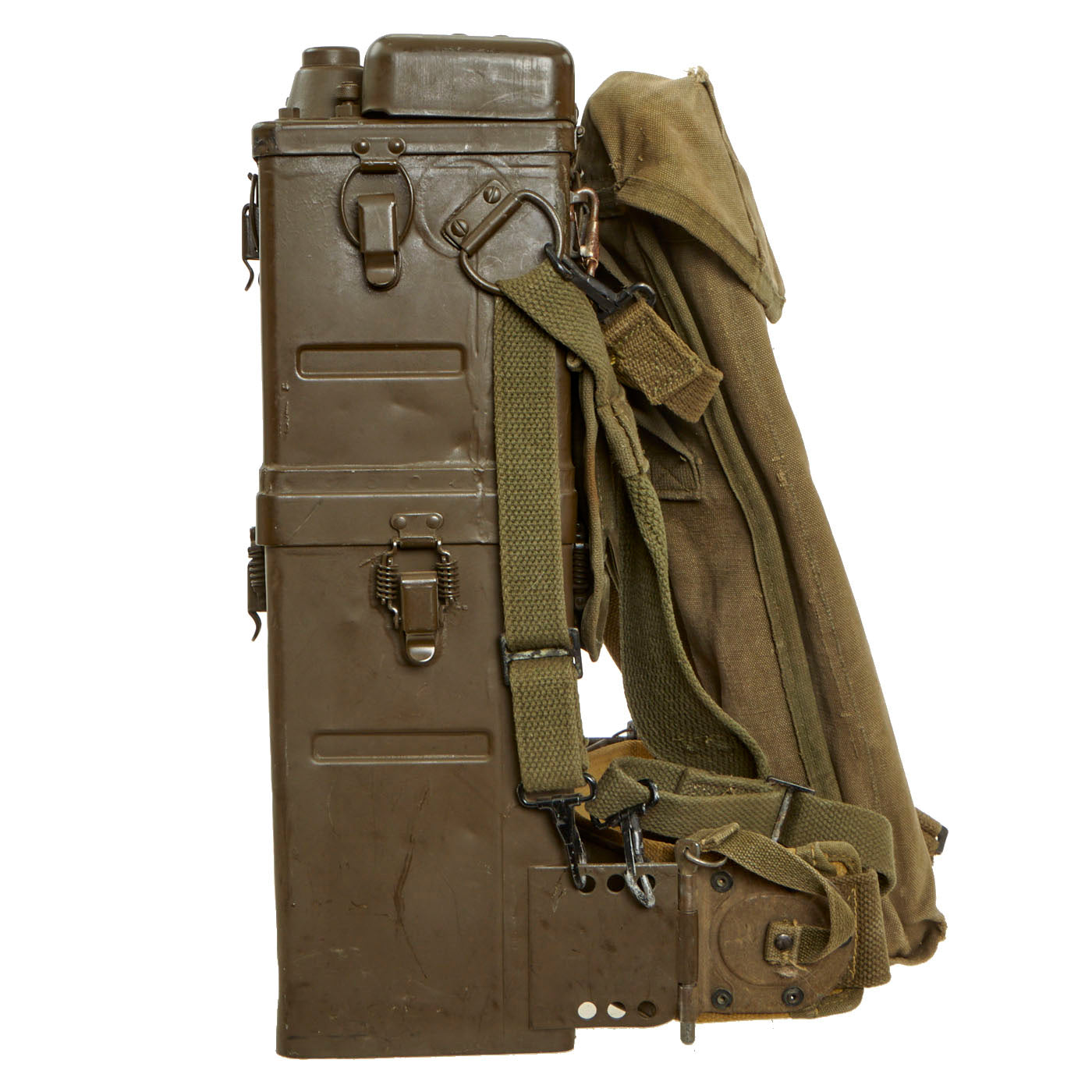 Original WWII U.S. Signal Corps BC-1000 Backpack Radio Receiver and Tr ...