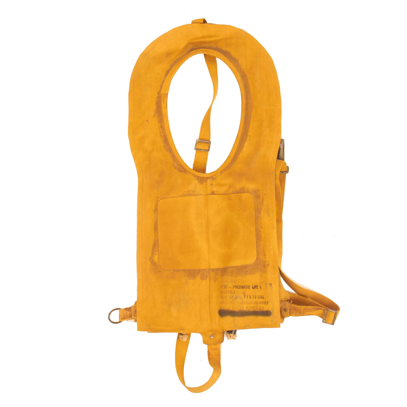 Original U.S. WWII USAAF Mae West Pneumatic Life Vest by U.S. Rubber C ...