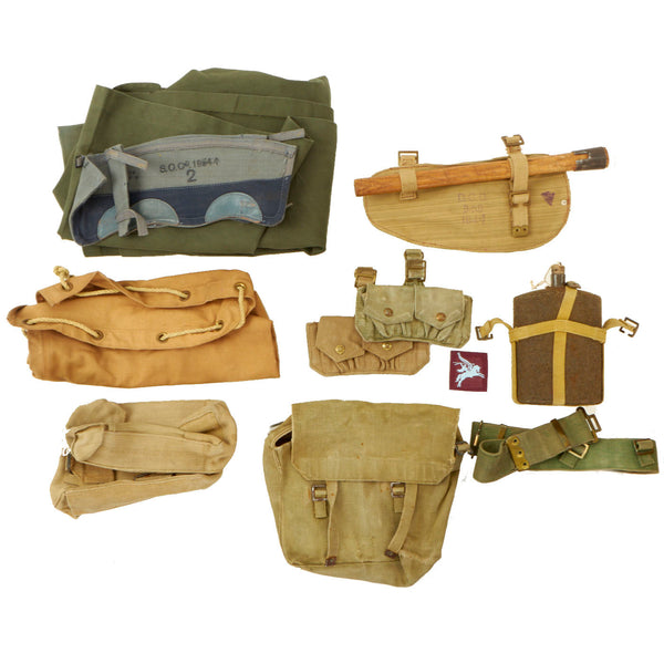 Original British WWII Royal British Army Field Gear Lot - 13 Items ...
