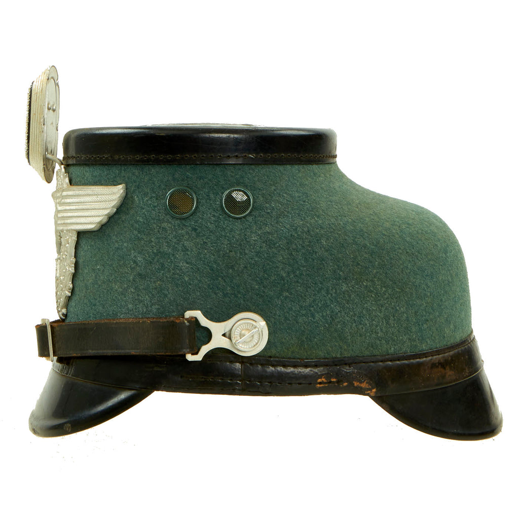 Original German WWII Late Pattern Metropolitan Police Shako by EREL wi ...