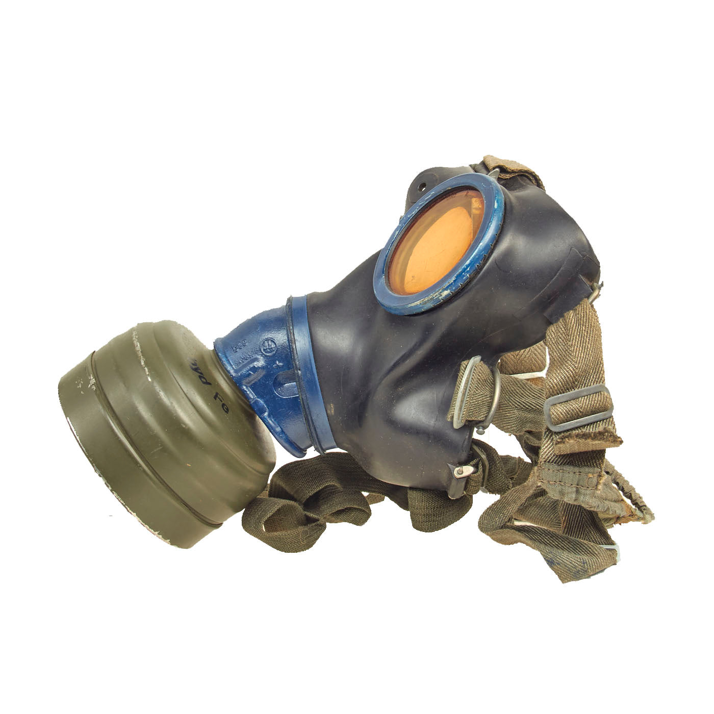 Original German WWII M38 Gas Mask in Size 3 with Filter, Canister, & C ...