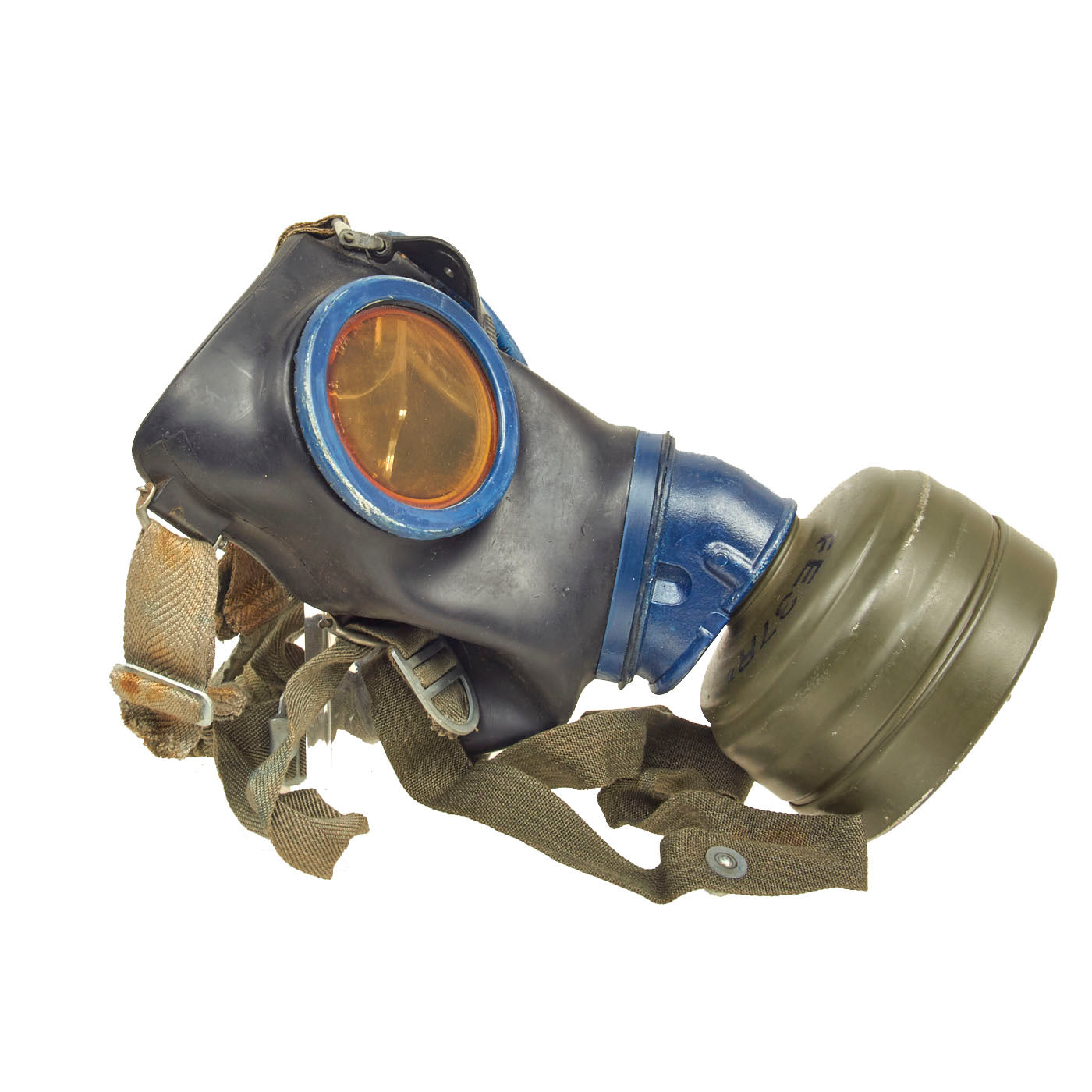 Original German WWII M38 Gas Mask in Size 3 with Filter, Canister, & C ...