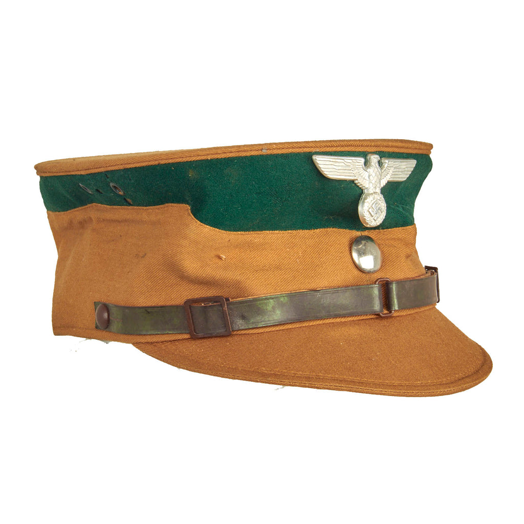 Original German WWII SA Stormtrooper Tan and Emerald Green Kepi from G ...