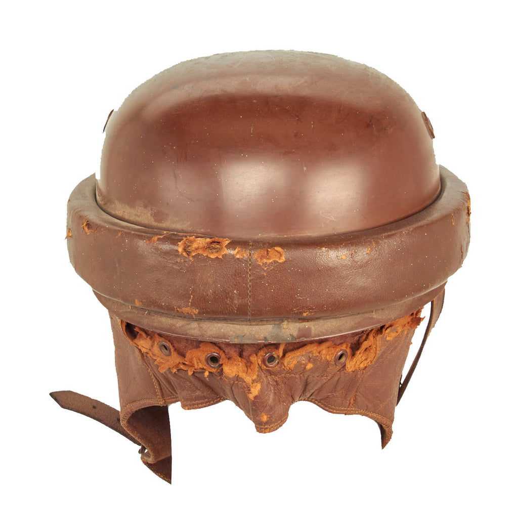 Original German WWII Rural Police Motorcycle Crash Helmet by EREL - Si ...