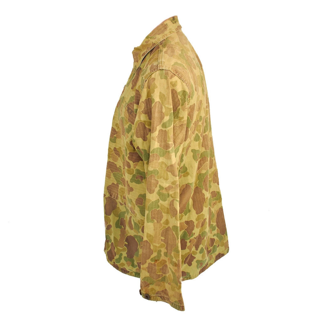 Original U.S. WWII USMC Named P44 Camouflage Pattern 1944 Utility Unif ...
