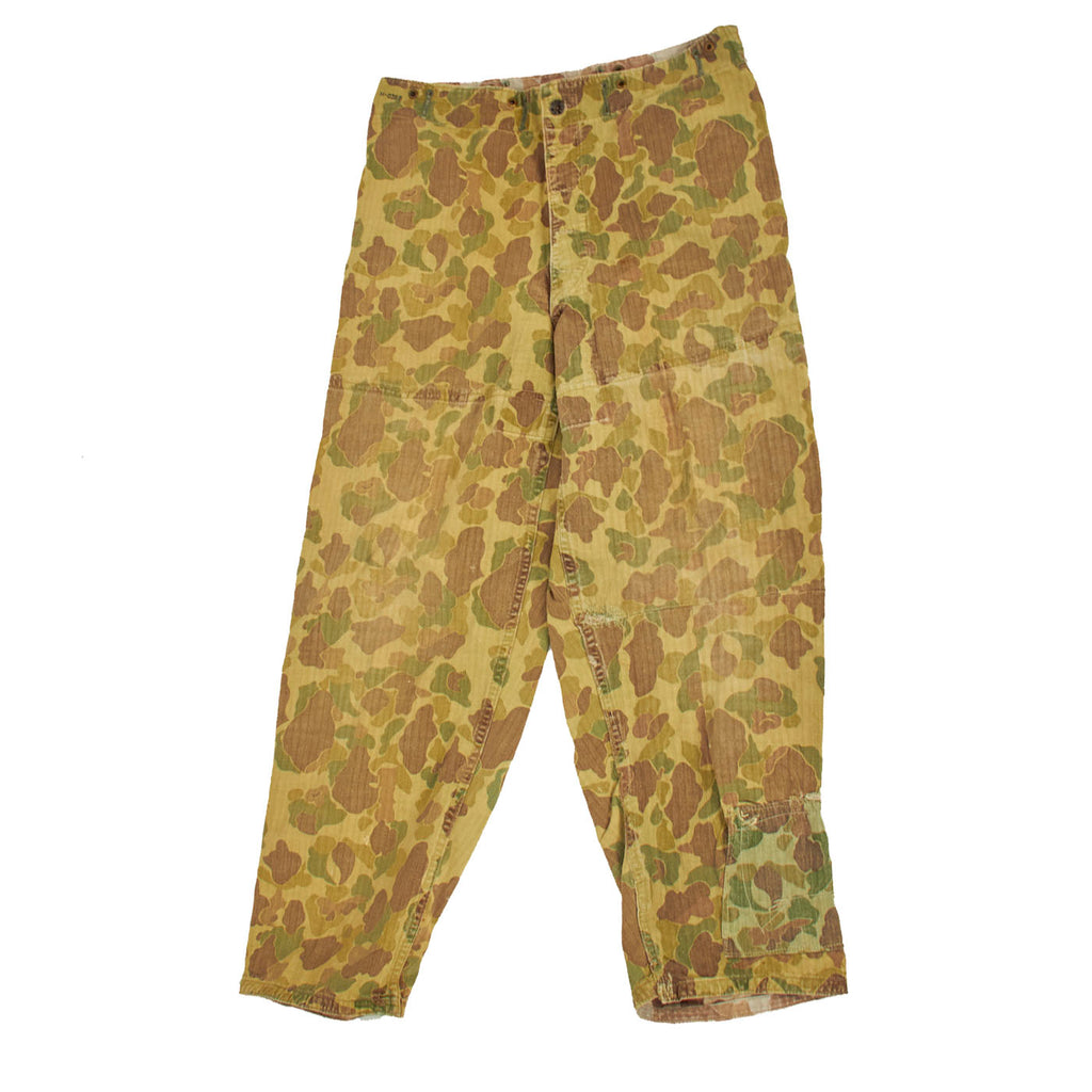 Original U.S. WWII USMC Named P44 Camouflage Pattern 1944 Utility Unif ...