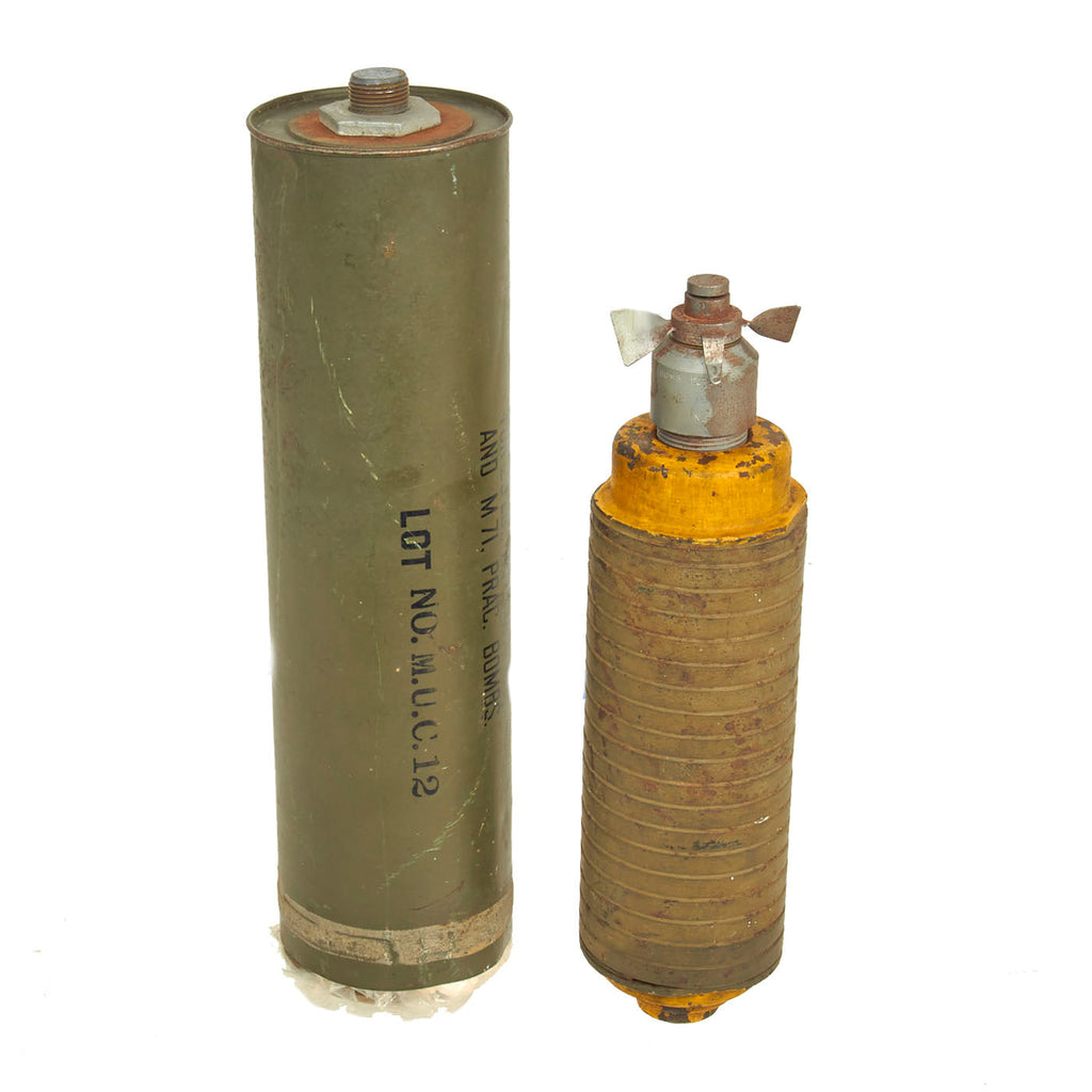Original U.S. WWII Inert AN-M40 “Para Frag” Parachute Bomb With Parach ...