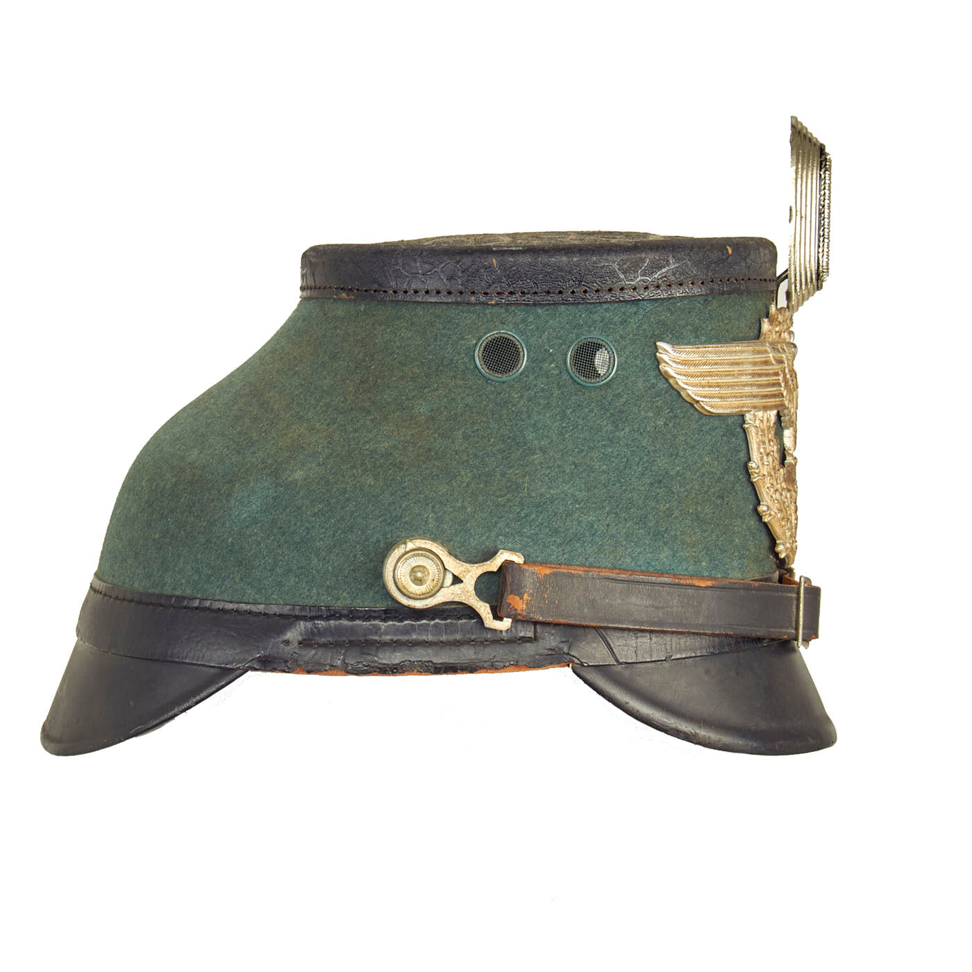 Original German WWII Late Pattern Metropolitan Police Shako by EREL wi ...