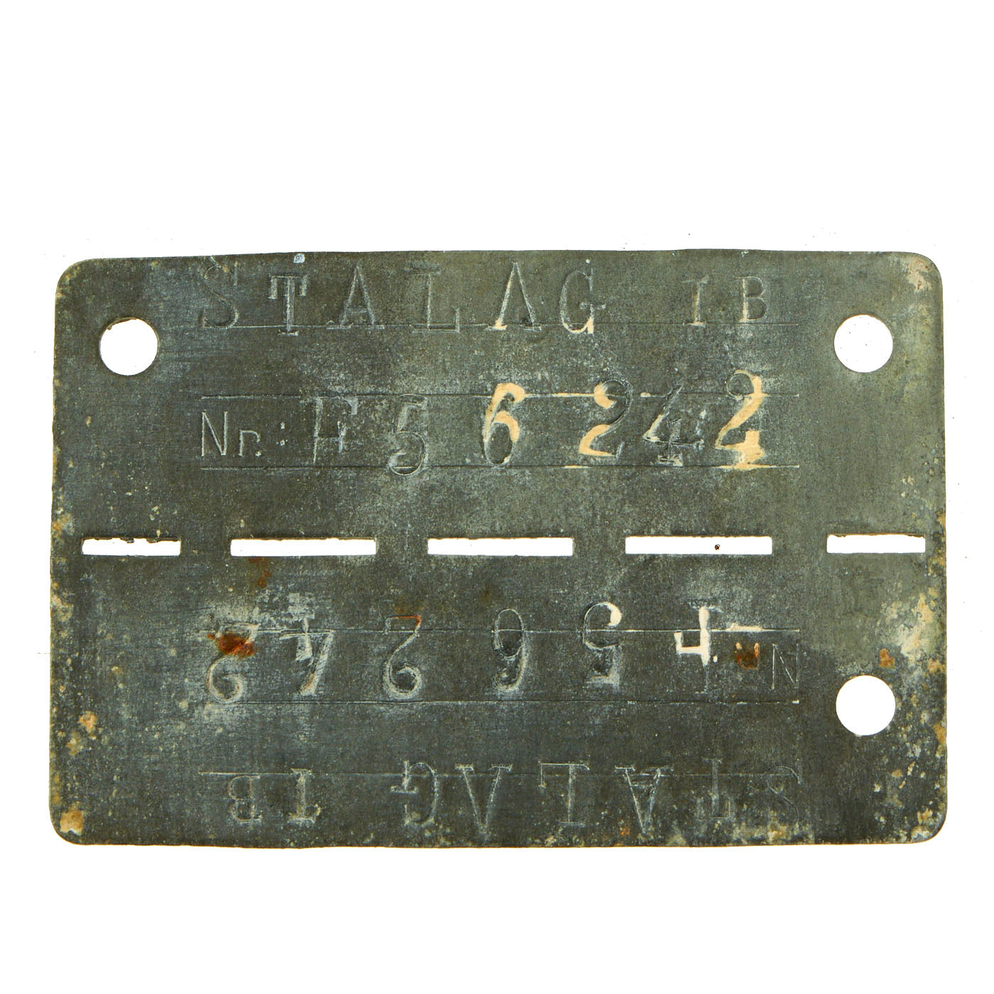 Original German WWII Set of 3 POW Identity Dog Tags - 1 from Stalag I ...