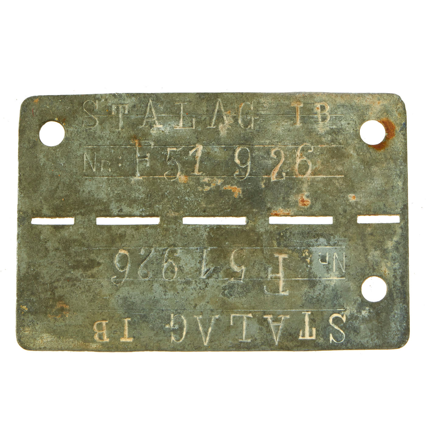 Original German WWII Set of 3 POW Identity Dog Tags - 1 from Stalag I ...