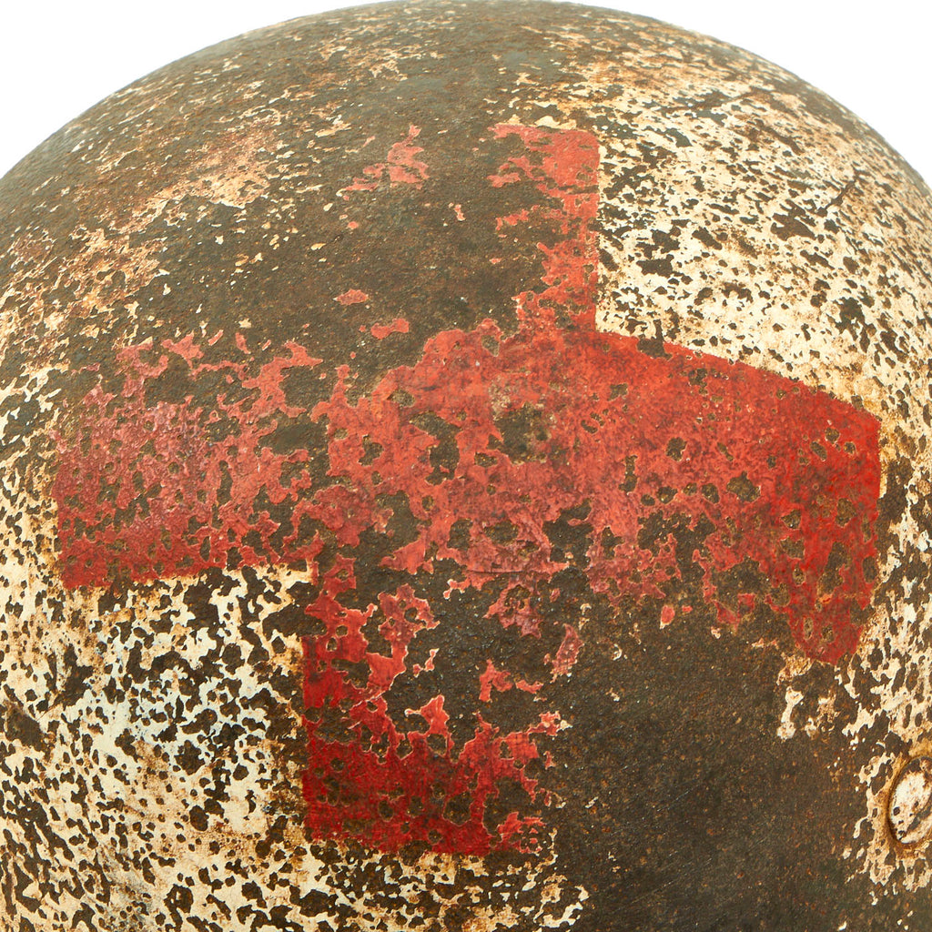 Original German WWII Eastern Front Winter Medic Relic M40 Helmet - Q66 ...