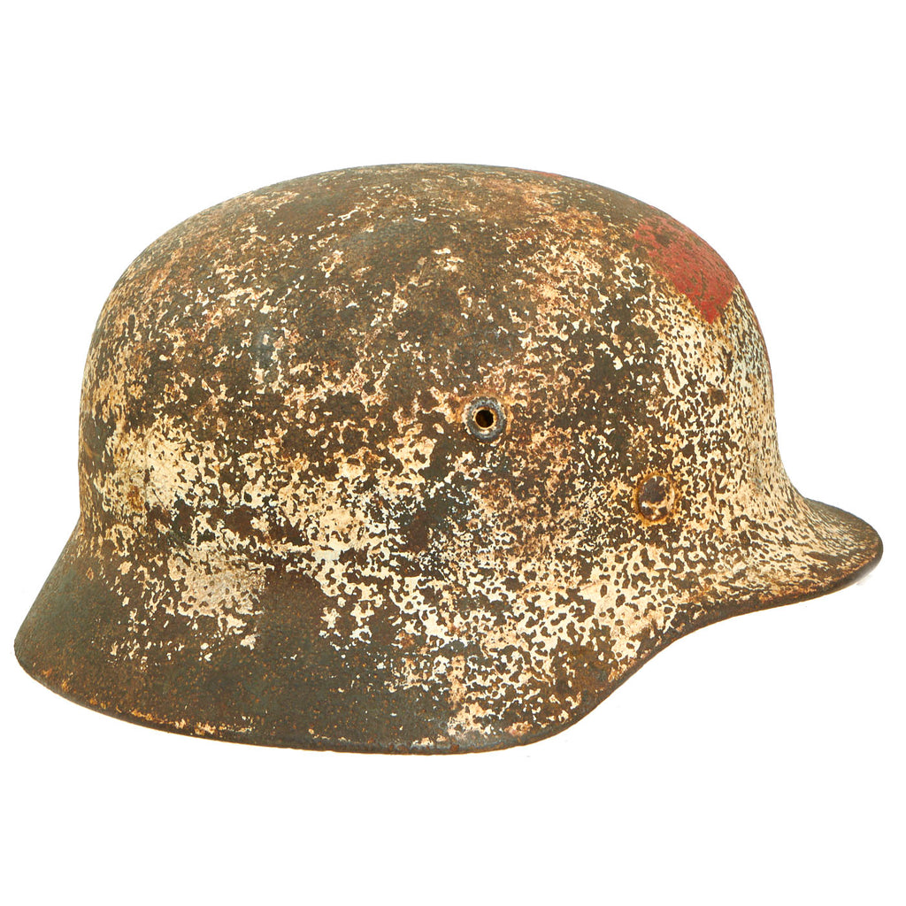 Original German WWII Eastern Front Winter Medic Relic M40 Helmet - Q66 ...