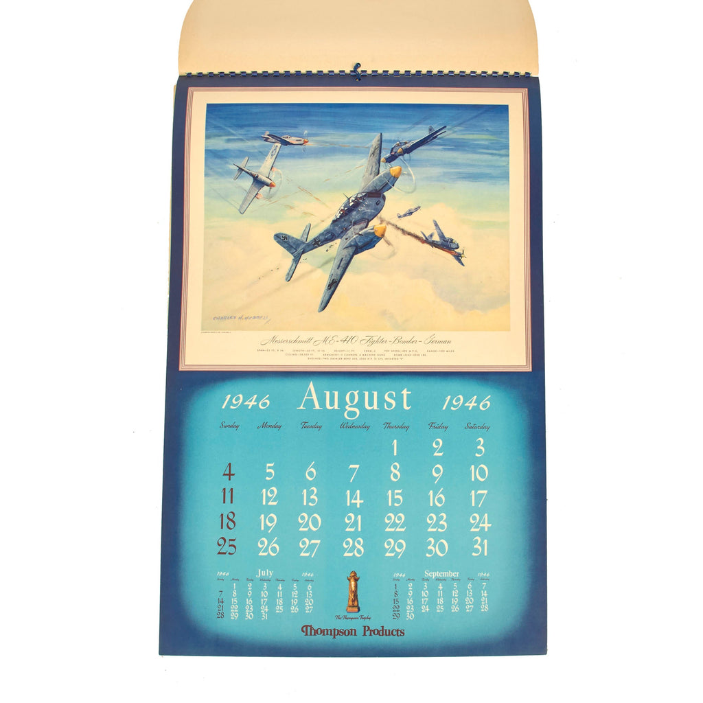 Original U.S. “For The Record” 1946 Calendar by Thompson Products Feat ...