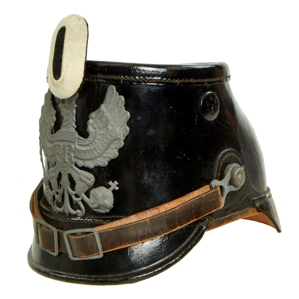 Original Imperial German WWI Prussian M1915 Jäger Enlisted Shako Leath ...