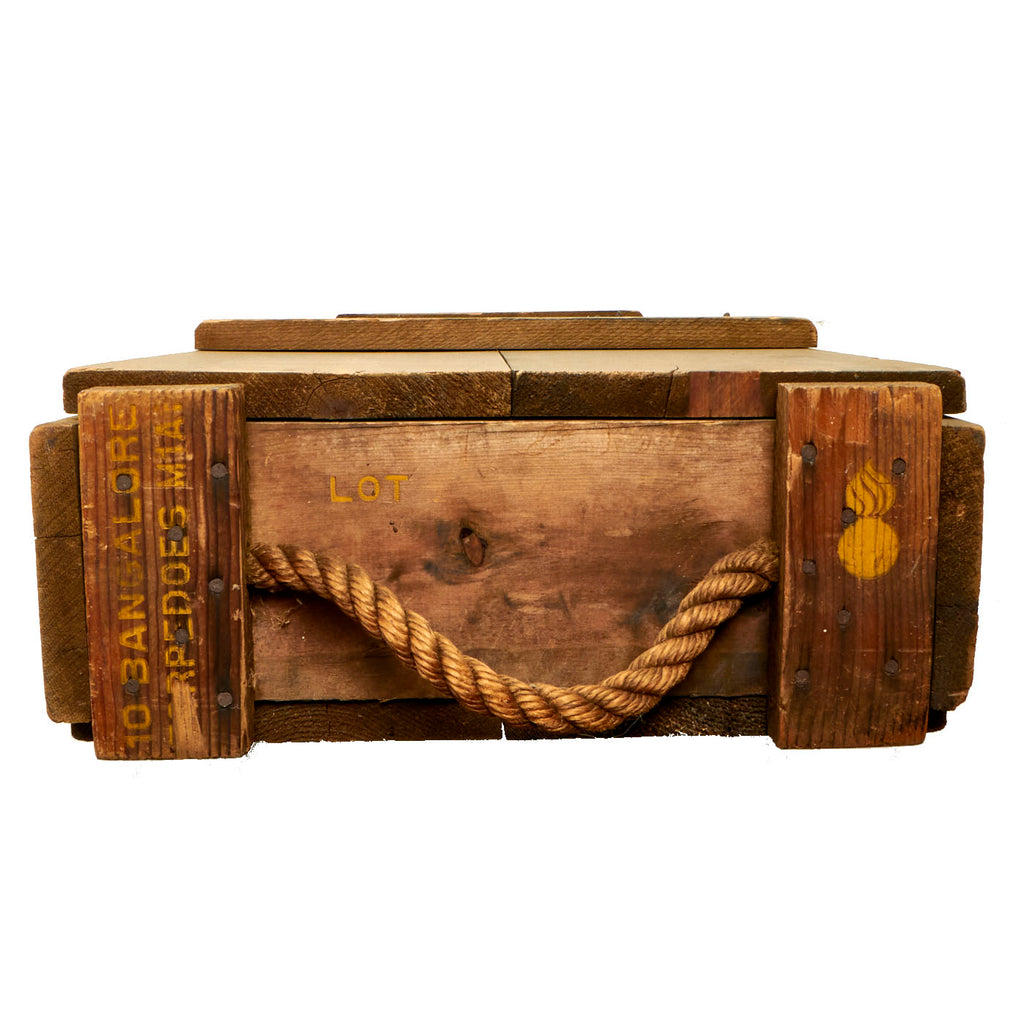 Original U.S. WWII Era M1A1 Bangalore Torpedo Wooden Transit Chest for ...