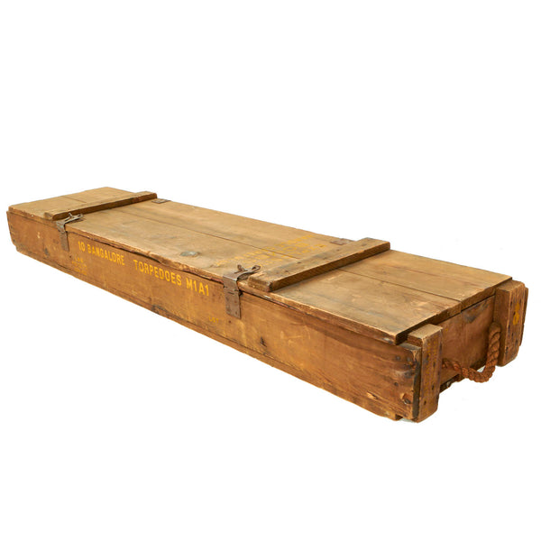 Original U.S. WWII Era M1A1 Bangalore Torpedo Wooden Transit Chest for ...