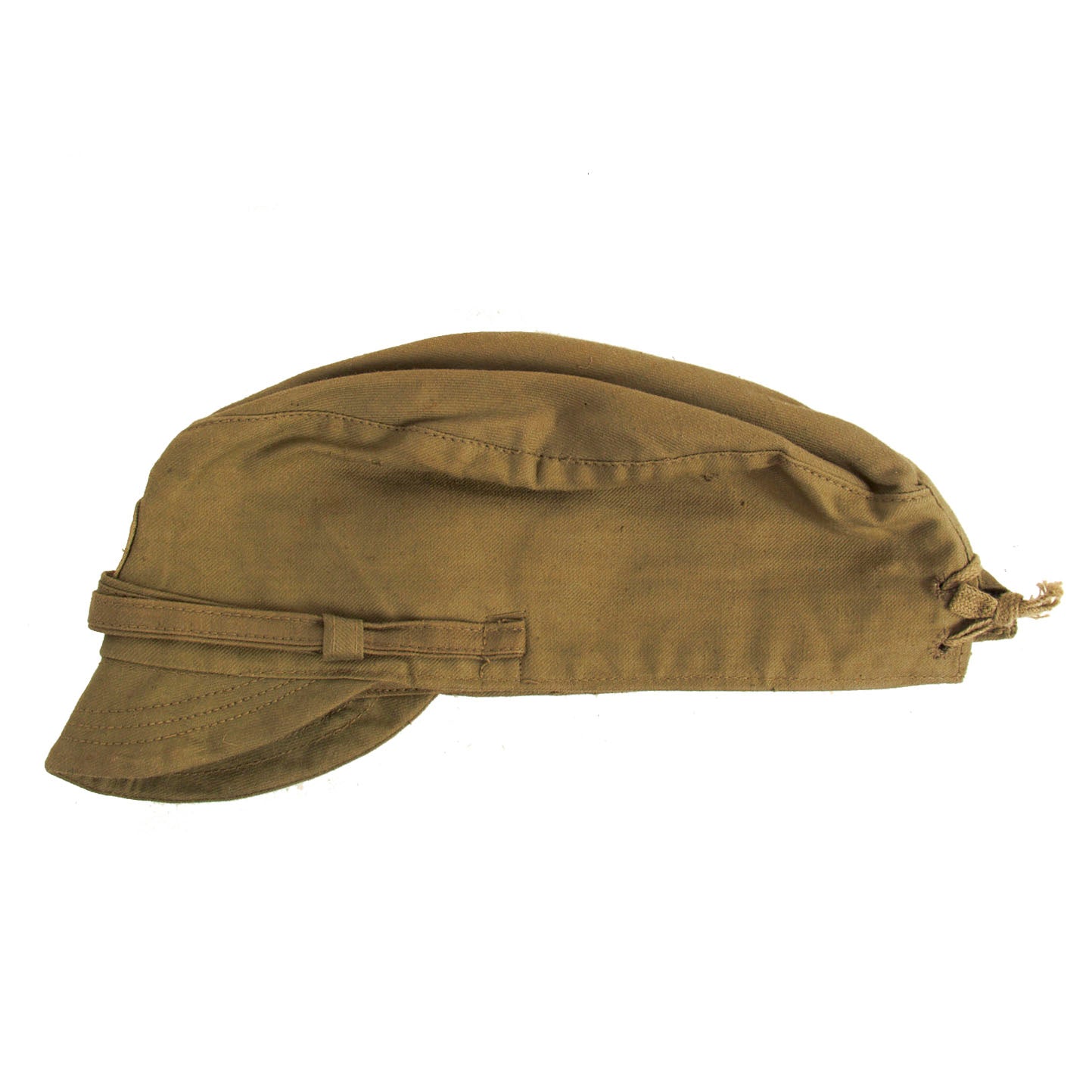 Original Japanese WWII Naval Landing Forces Officer Cotton Forage Cap ...